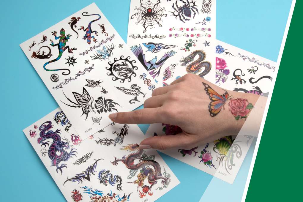 Sticker und Tattoos